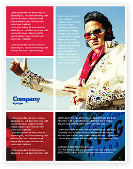 Elvis Presley Flyer Template, Background in Microsoft Word, Publisher ...