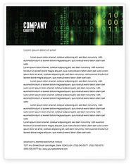 Matrix Code PowerPoint Template, Backgrounds | 04604 | PoweredTemplate.com