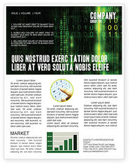 Matrix Code PowerPoint Template, Backgrounds | 04604 | PoweredTemplate.com