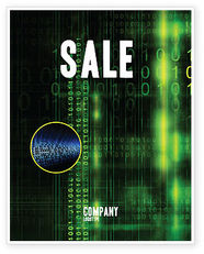 Matrix Code Brochure Template Design and Layout, Download Now, 04604 | PoweredTemplate.com