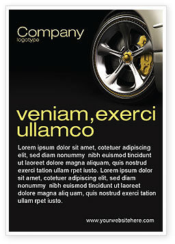 Driving Wheel Ad Template for Advertising Needs, ID 04629 ...