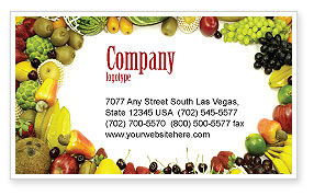 Fruit Business Card Templates in Microsoft Word & Publisher, Adobe ...