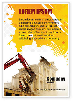 Demolition Ad Template for Advertising Needs, ID 04661 ...