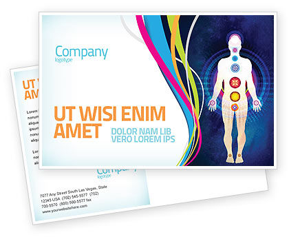 Body Chakras Postcard Template in Microsoft Word, Adobe InDesign, 04696 ...
