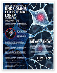 Neurons Flyer Template, Background in Microsoft Word, Publisher and ...