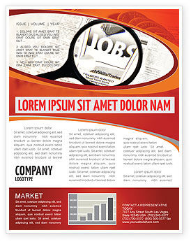 Jobs Newsletter Template for Microsoft Word & Adobe InDesign, 04745 ...