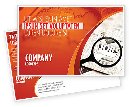 Jobs Postcard Template in Microsoft Word, Adobe InDesign, 04745 ...