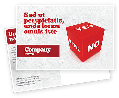 Cube Postcard Templates in Microsoft Word, Adobe Illustrator and other ...