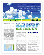 Sunny Landscape Newsletter Template for Microsoft Word & Adobe InDesign ...