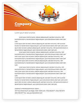 Building Project Conference Letterhead Template, Layout for Microsoft ...