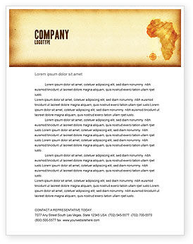 Africa Letterhead Template, Layout for Microsoft Word, Adobe ...