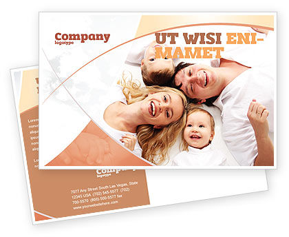 Lucky Family Postcard Template in Microsoft Word, Adobe InDesign, 04888 ...