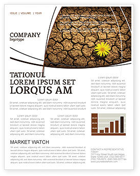 Desert Flower Newsletter Template for Microsoft Word & Adobe InDesign ...