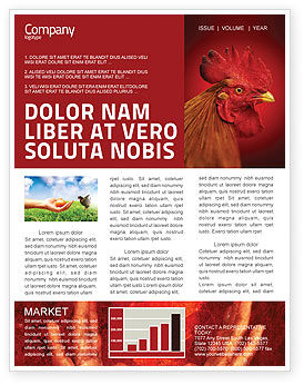 Rooster Newsletter Template for Microsoft Word & Adobe InDesign, 04937 ...
