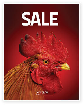 Rooster Sale Poster Template in Microsoft Word, Publisher and Adobe ...