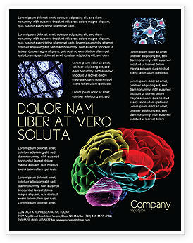 Brain Centers Flyer Template, Background in Microsoft Word, Publisher ...