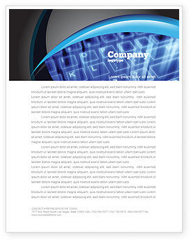 Virtual Keyboard Letterhead Template, Layout for Microsoft Word, Adobe ...