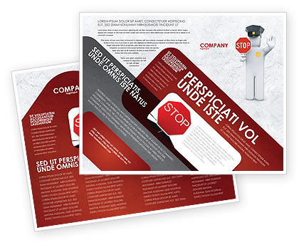 Traffic Police Brochure Template Design and Layout, Download Now, 05026 ...