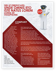 Traffic Police Word Template 05026 | PoweredTemplate.com