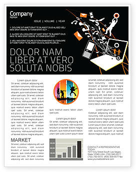 Interactive Newsletter Template for Microsoft Word & Adobe InDesign ...