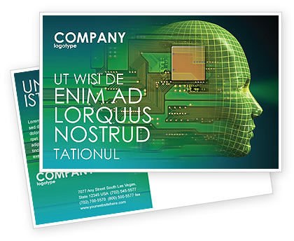 High Tech Era Postcard Template in Microsoft Word, Adobe InDesign ...