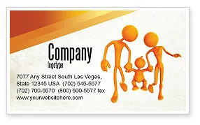 Support Of Parents Business Card Template, Layout. Download Support Of ...