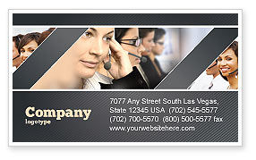 Call Center Business Card Template, Layout. Download Call Center ...