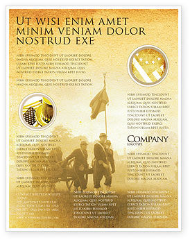 American Civil War Flyer Template, Background in Microsoft Word ...
