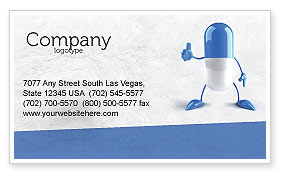 Blue Pill Business Card Template, Layout. Download Blue Pill Business ...