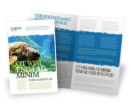 Biology Fish Brochure Templates, Design and Layouts | PoweredTemplate.com
