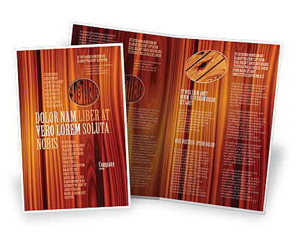 Wood Brochure Template Design and Layout, Download Now, 05294 ...