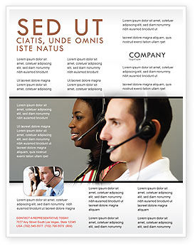 Telecoms Operator Flyer Template, Background in Microsoft Word ...