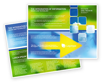 Economic Brochure Templates, Design and Layouts | PoweredTemplate.com