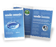 Blue water Splash Brochure Template Design and Layout, Download Now ...