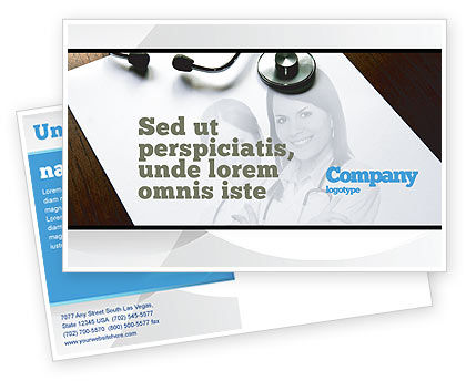 Templat Kartu Pos Dokter Medis dalam Microsoft Word, Adobe Illustrator ...