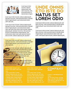 Document Workflow Flyer Template, Background in Microsoft Word ...