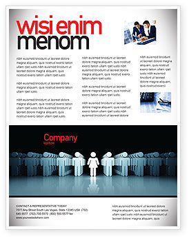 Gender Inequality Flyer Template, Background in Microsoft Word ...