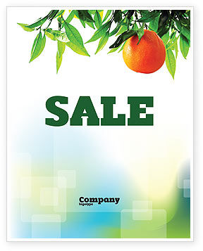 Orange Tree Sale Poster Template in Microsoft Word, Publisher and Adobe ...