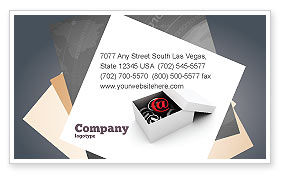 Email Shipping Business Card Template, Layout. Download Email Shipping ...