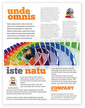 Book Publishing Flyer Template, Background in Microsoft Word, Publisher ...