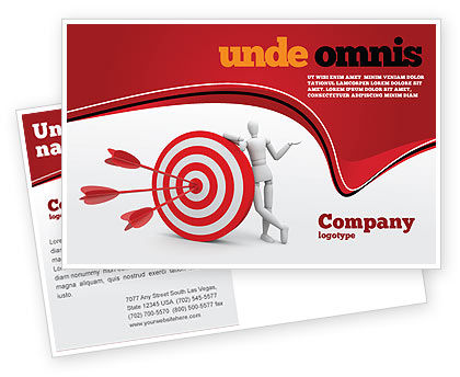 Reach Target Postcard Template in Microsoft Word, Adobe InDesign, 05667 ...