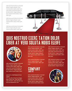 Limousine Flyer Template, Background in Microsoft Word, Publisher and ...