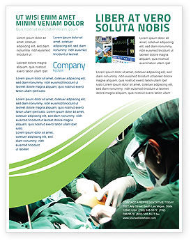 Anesthesia In Surgery Flyer Template, Background in Microsoft Word ...