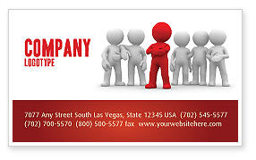 Team Leader Business Card Template, Layout. Download Team Leader ...