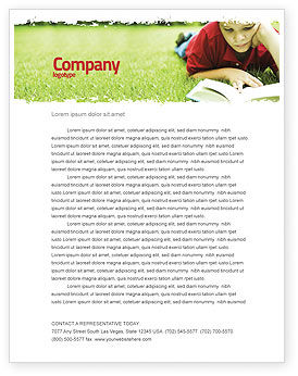 Reading On Summer Vacations Letterhead Template, Layout for Microsoft ...