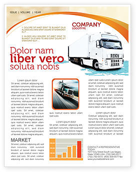 Truck Tractor Newsletter Template for Microsoft Word & Adobe InDesign ...