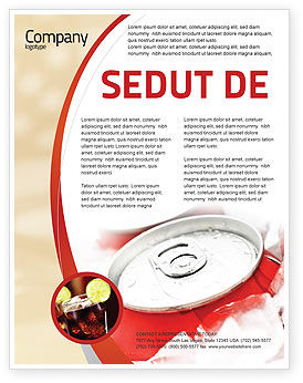 Soda Cans Flyer Template, Background in Microsoft Word, Publisher and ...