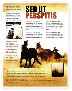 Life On Ranch Flyer Template, Background in Microsoft Word, Publisher ...
