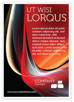 Red Abstract Advertising Templates in Microsoft Word, Adobe Illustrator ...