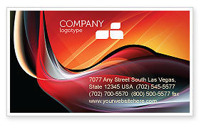 Abstrakt Rot Visitenkartenvorlagen für Microsoft Word & Publisher ...